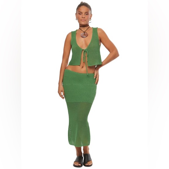 Skirts | We Wore What Green Skirt Set | Poshmark